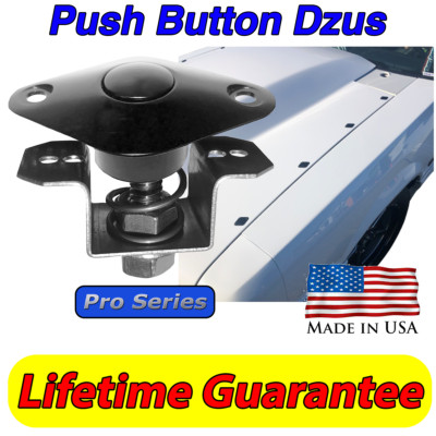 Push Button Dzus Fasteners Black Quick Latch Quik Hood Pin Latches 5/16 ...