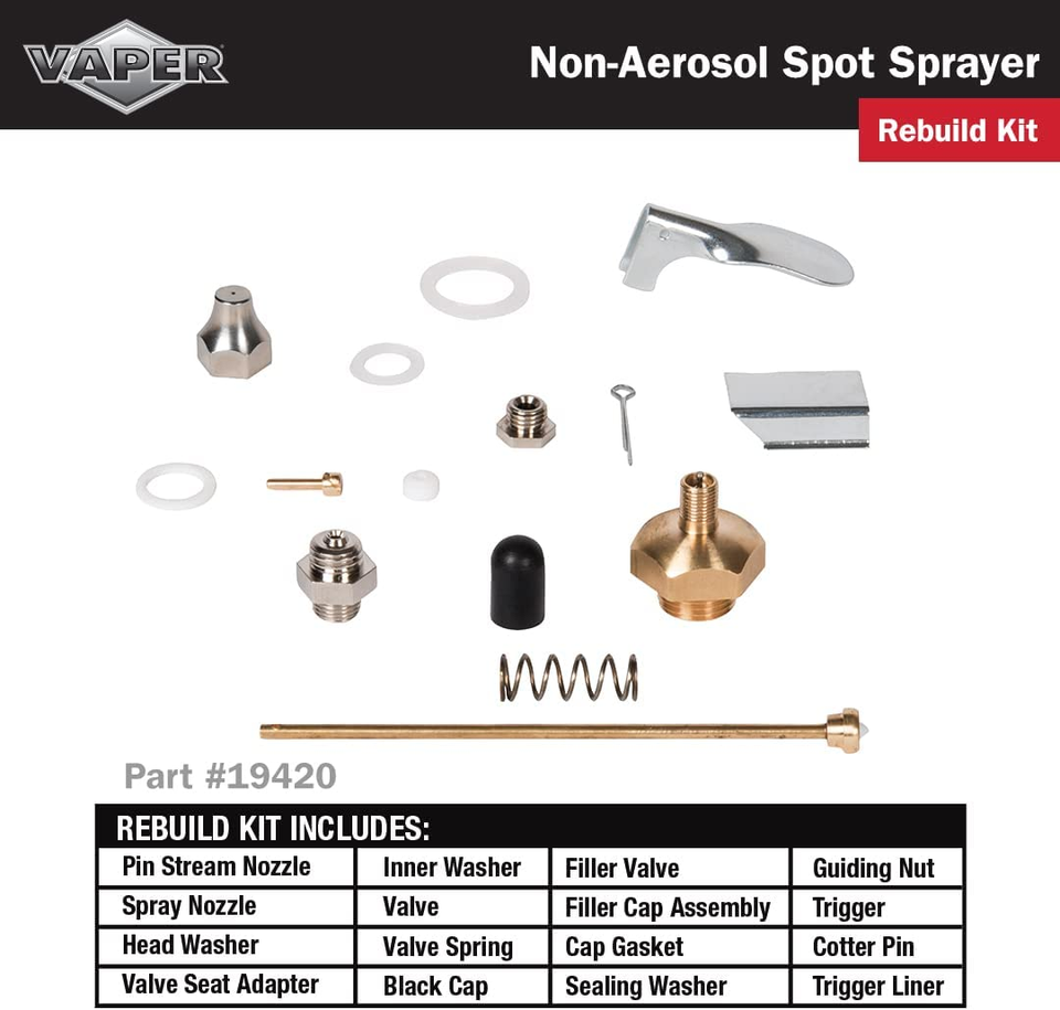 Vaper Red Spot Sprayer Tool, 32 Oz, Brake Cleaner and Plastic Washer ...