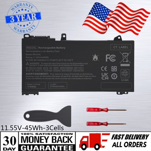 RE03XL L32656-005 battery for HP ProBook 430 440 445 450 455R G7 455R ...