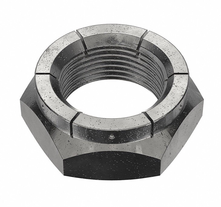 5pk) Flexloc 30FK-2012, 1-1/4"-12 Top Lock Jam Nut, Plain Finish, Grade ...
