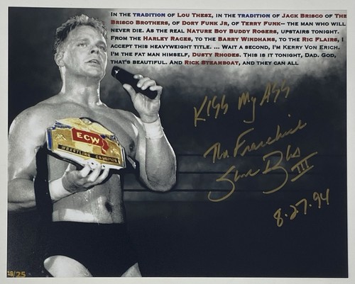 SHANE DOUGLAS Signed 8x10 Photo Wrestling Autograph Wrestler ECW The ...