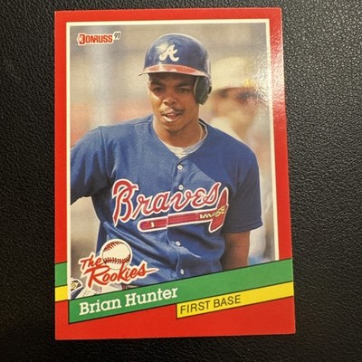 Brian Hunter - 1991 Donruss RC Rookie Card #9 - Atlanta Braves NM | eBay