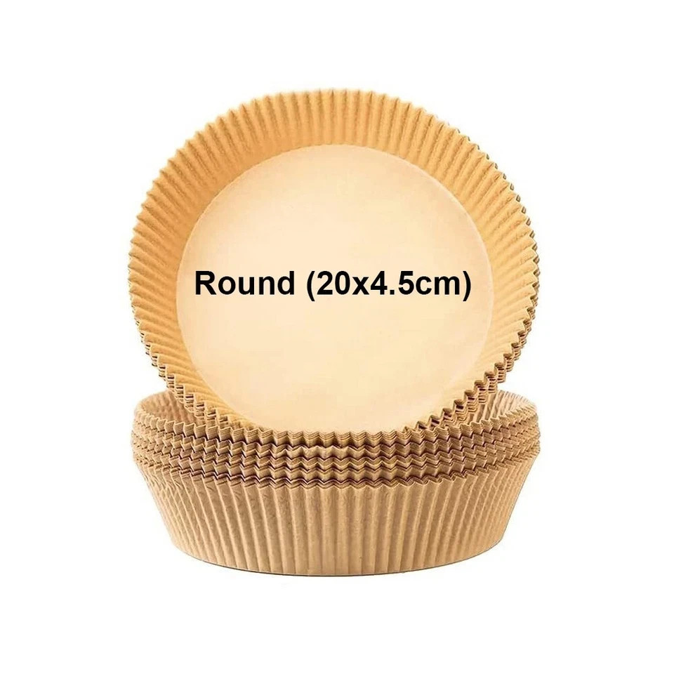 Van Der Linn Disposable Air Fryer Paper Liners Non Stick Parchment ...