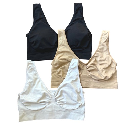 Most Comfortable Bra Ever Wireless Plus Size Pullover LOT OF 3 BRAS ...