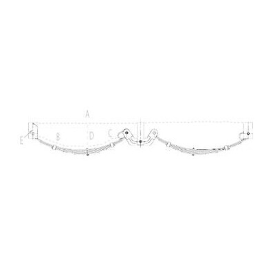 Manutec Roller Rocker Spring Set - 60mmx7mmx7 Leaf, Painted Trailer ...