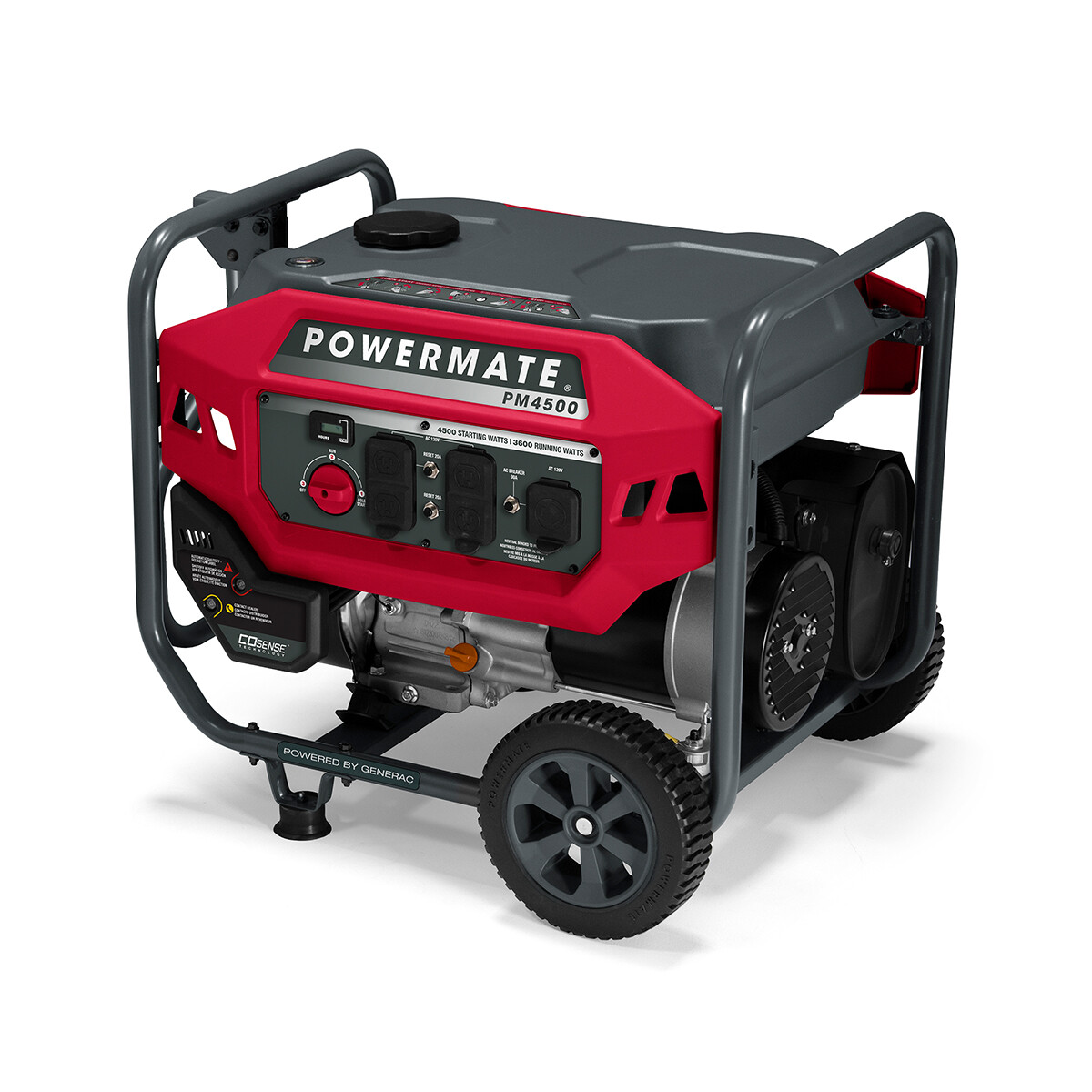 Powermate 8120 - PM4500 4,500 Watt Portable Generator, CO Sense 50ST ...