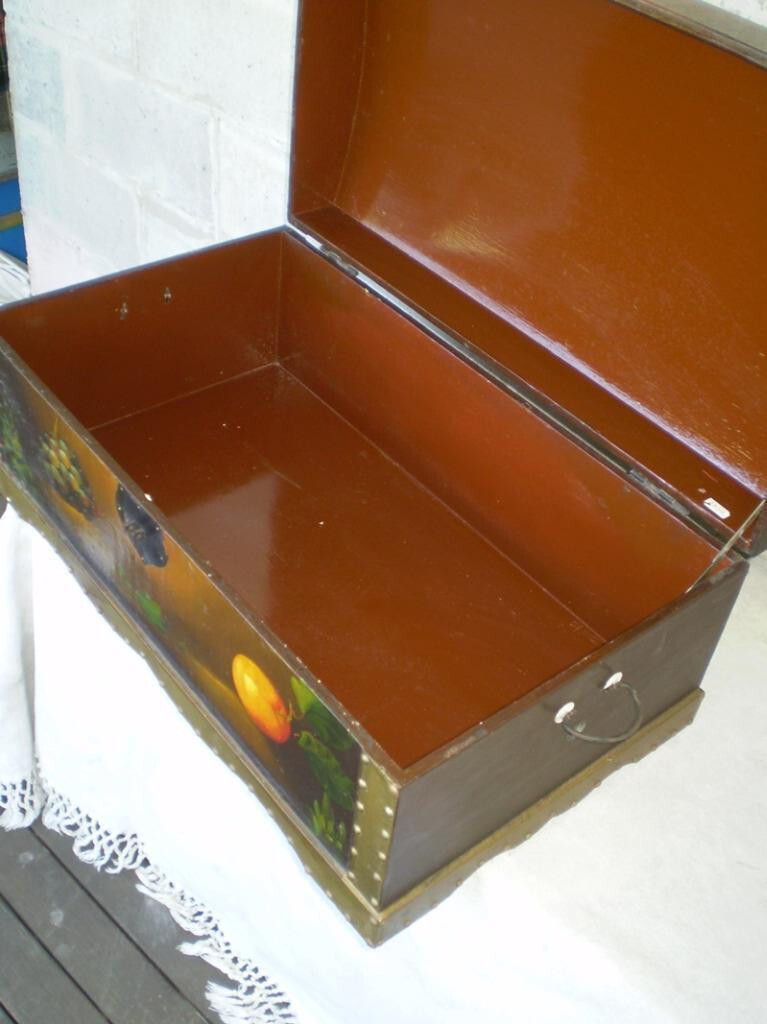 Vintage dome top style storage toy box chest italian treasure chest ...