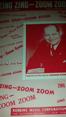 Vintage Sheet Music Zing Zing - Zoom Zoom 1950 | eBay