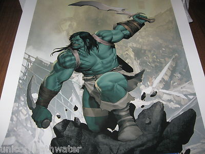 SKAAR SON OF HULK Sideshow Collectibles Premium Art Print lithograph ...