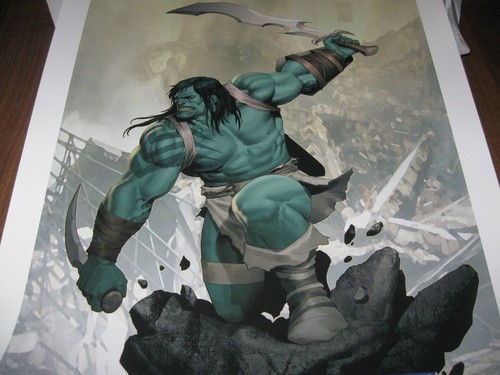 SKAAR SON OF HULK Sideshow Collectibles Premium Art Print lithograph ...