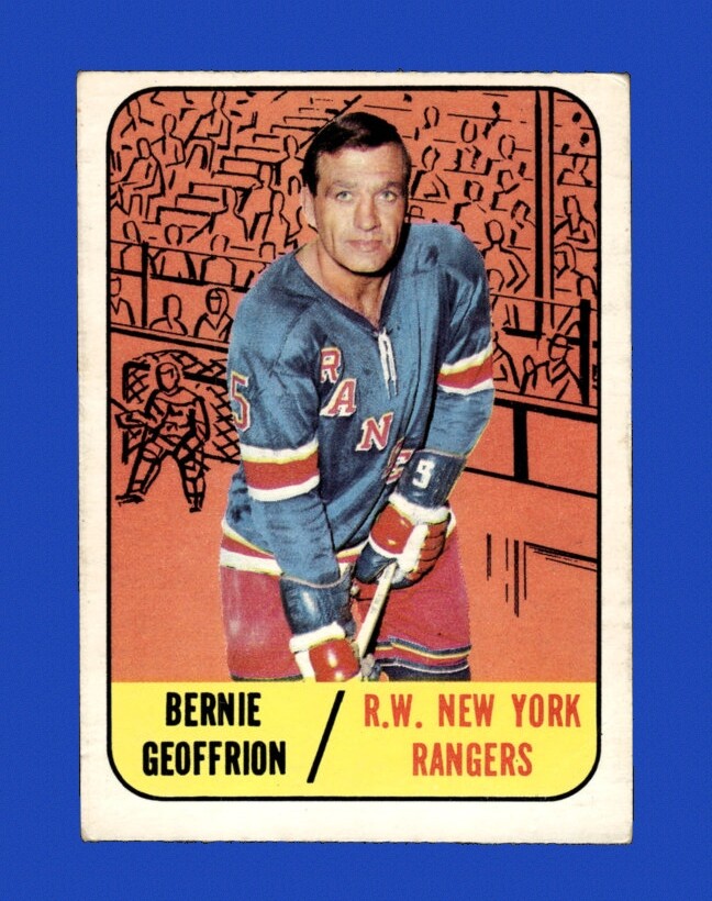 1967-68 Topps Set-Break # 29 Bernie Geoffrion VG-VGEX (crease) *GMCARDS ...