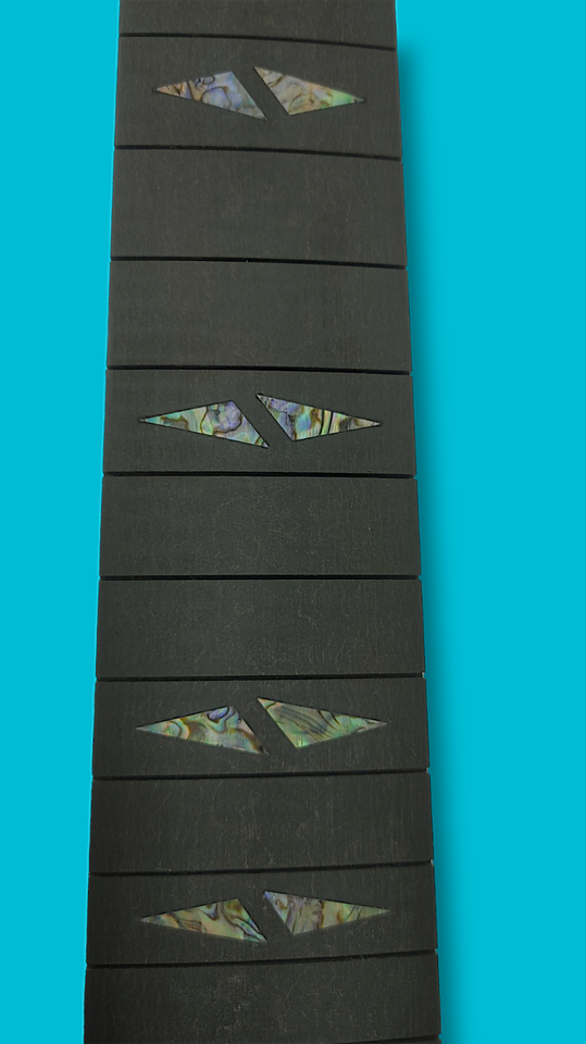 Richlite Fretboard 24 Fret Split Triangle Abalone Inlay | eBay