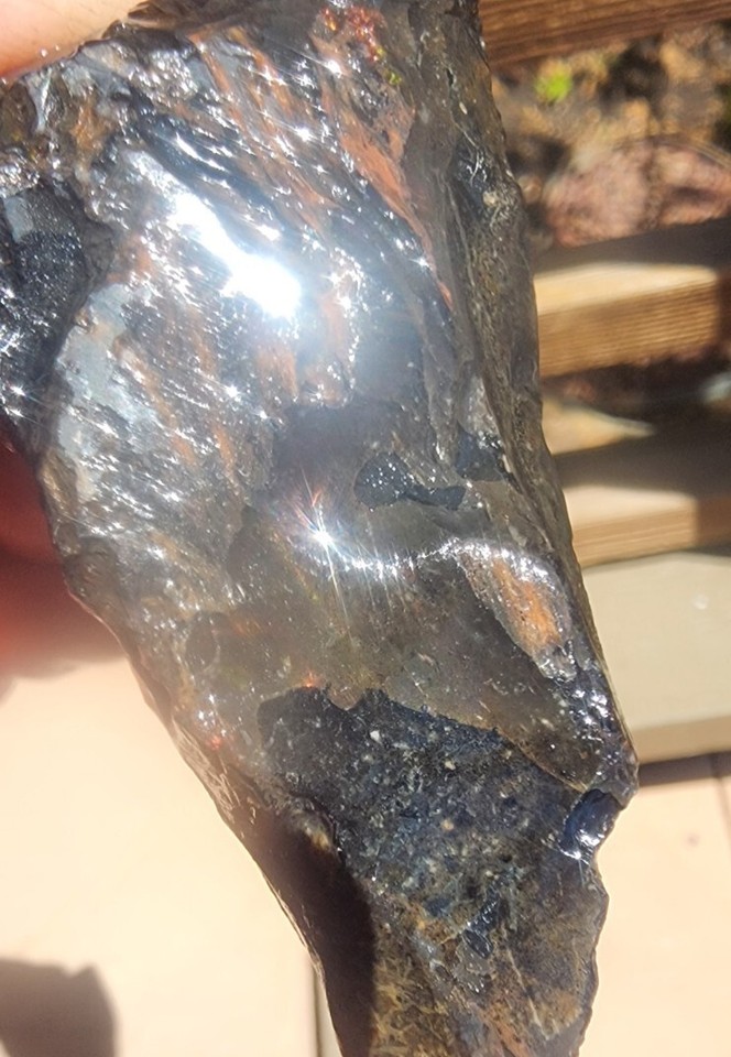 FIRE OBSIDIAN - AAA+ Quality - VERY RARE Rough From GLASS BUTTE OR ...