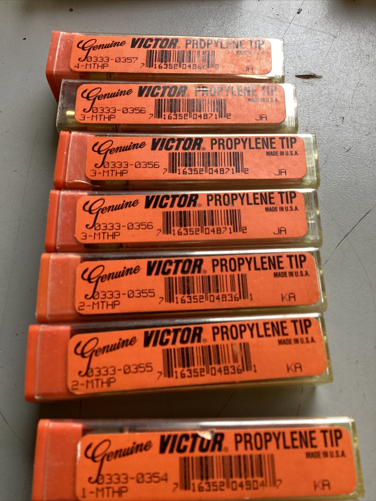 12 Victor Propylene Cutting Torch Tip Size 0,1,2,3,4 MTHP | eBay