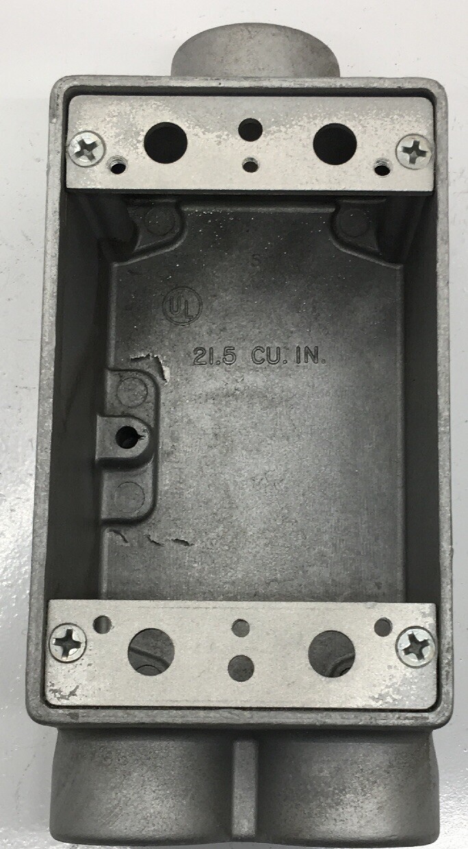 AFSCC-2 RED-DOT 3/4-INCH SHALLOW SINGLE GANG DEVICE BOX DIE CAST ...