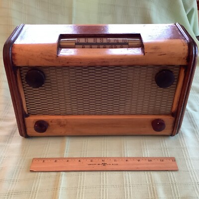 Antique Constellation 1126 AM Radio Repaired Works With Auxiliary Input ...