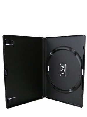 DVD COVER/CASES BLACK SINGLE 1 DISC - 14MM Amaray (New Bulk Buy 10 X ...