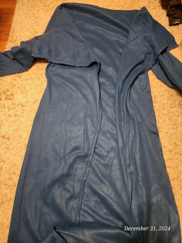 Original Snuggie One Size Blue Sleeved Blanket Fleece Soft Comfortable ...