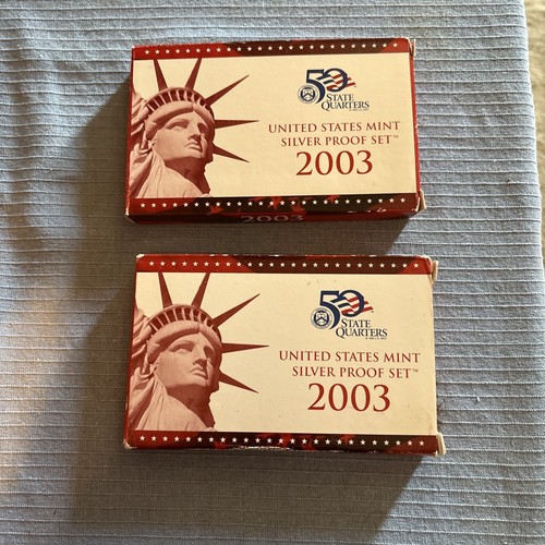 Lot Of 2 2003 US Mint Silver Proof Sets 90% Silver | eBay
