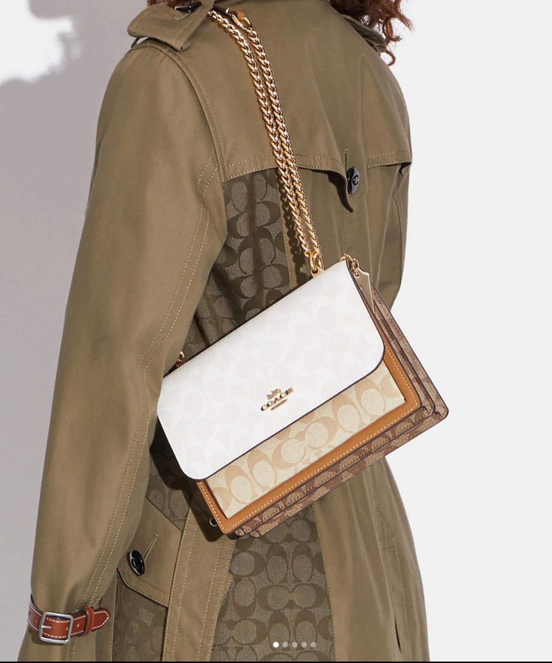 Klare Crossbody In Blocked Signature Canvas