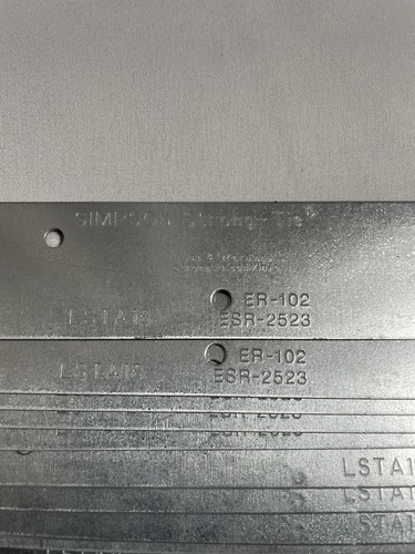 (22) Simpson Strong-Tie LSTA18 Strap Tie 1 1/4” X 18” ER-102 ESR-2523 ...