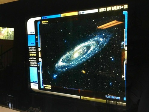 StAr TrEk TNG prop HOLODECK computer eng lcars transparent print EXCELLENT | eBay