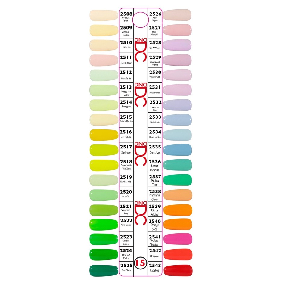 DC&DND Daisy Color Chart Gel Polish Color Sample Chart Palette Display ...