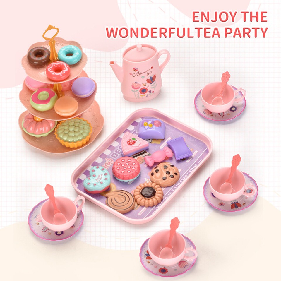 36Pcs Toy Tea Set Funny Afternoon Tea Set Toy Interactive Tea Party Set ...