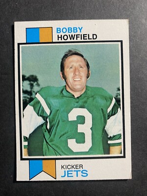 1973 Topps Football Bobby Howfield New York Jets Rookie Card #425 | eBay
