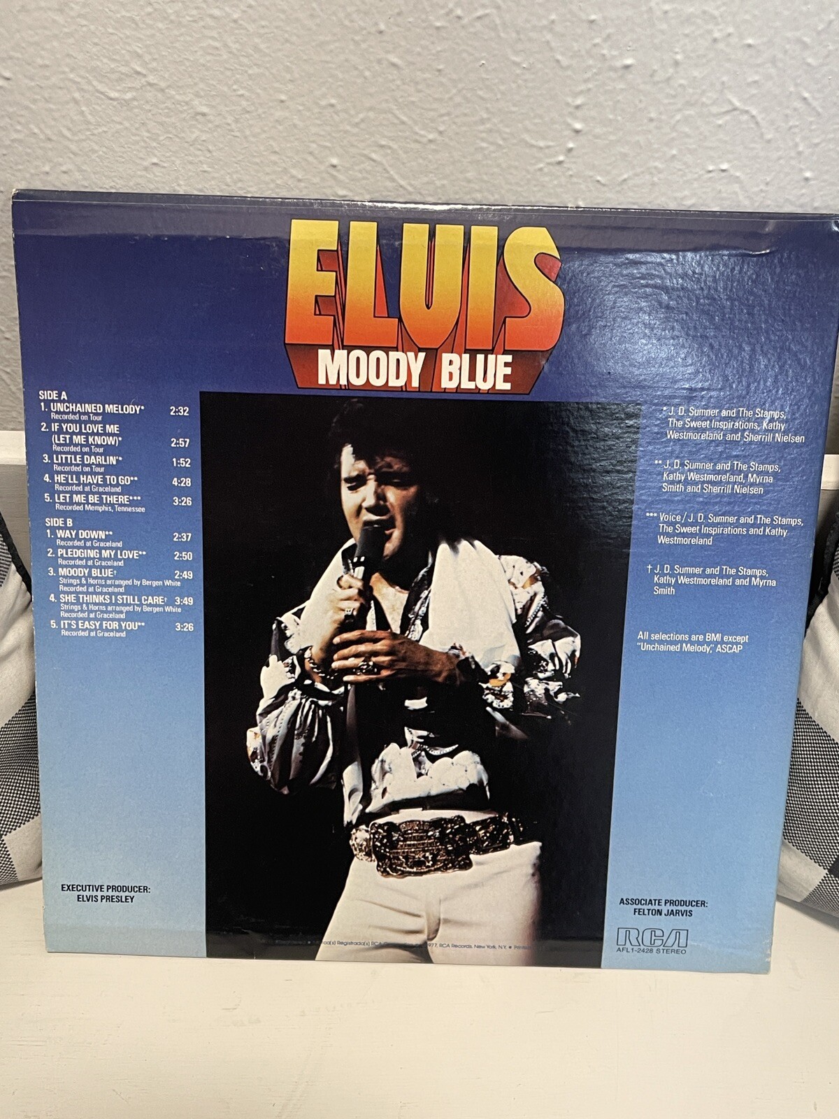 Elvis Moody Blue Album AFL1-2428 | eBay