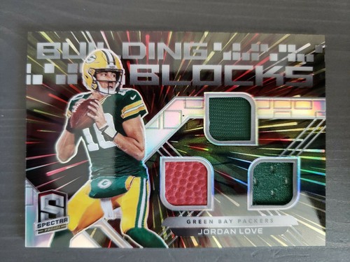 2020 Spectra Jordan Love #BB-4 Building Blocks Prizm /75 Triple Patch 🔥 ...
