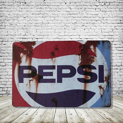 Pepsi Vintage Style Tin Metal Bar Sign Poster Man Cave Collectible New ...