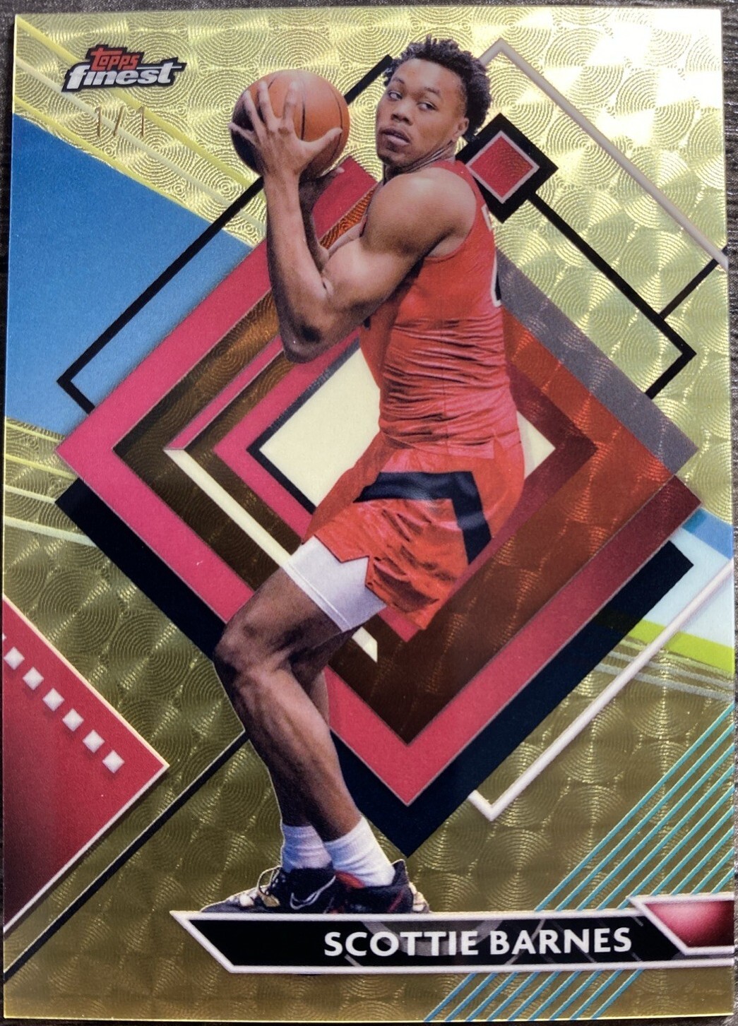 2023-24 Topps Finest - Rare Scottie Barnes #244 SuperFractor /1 for ...