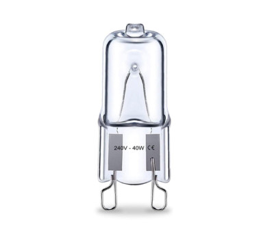 Osram 40w G9 Halopin Clear Oven 300° 230v Warm White Halogen Capsule ...