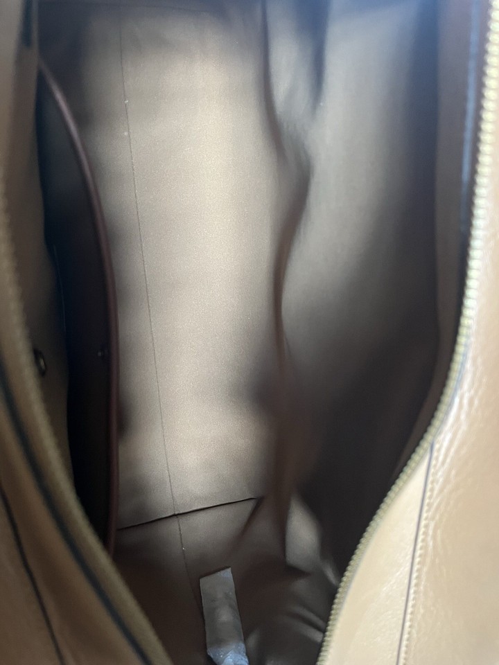 NWT Coach Soft Empire carryall bag 40 honey brown grain leather satchel CW616 | eBay