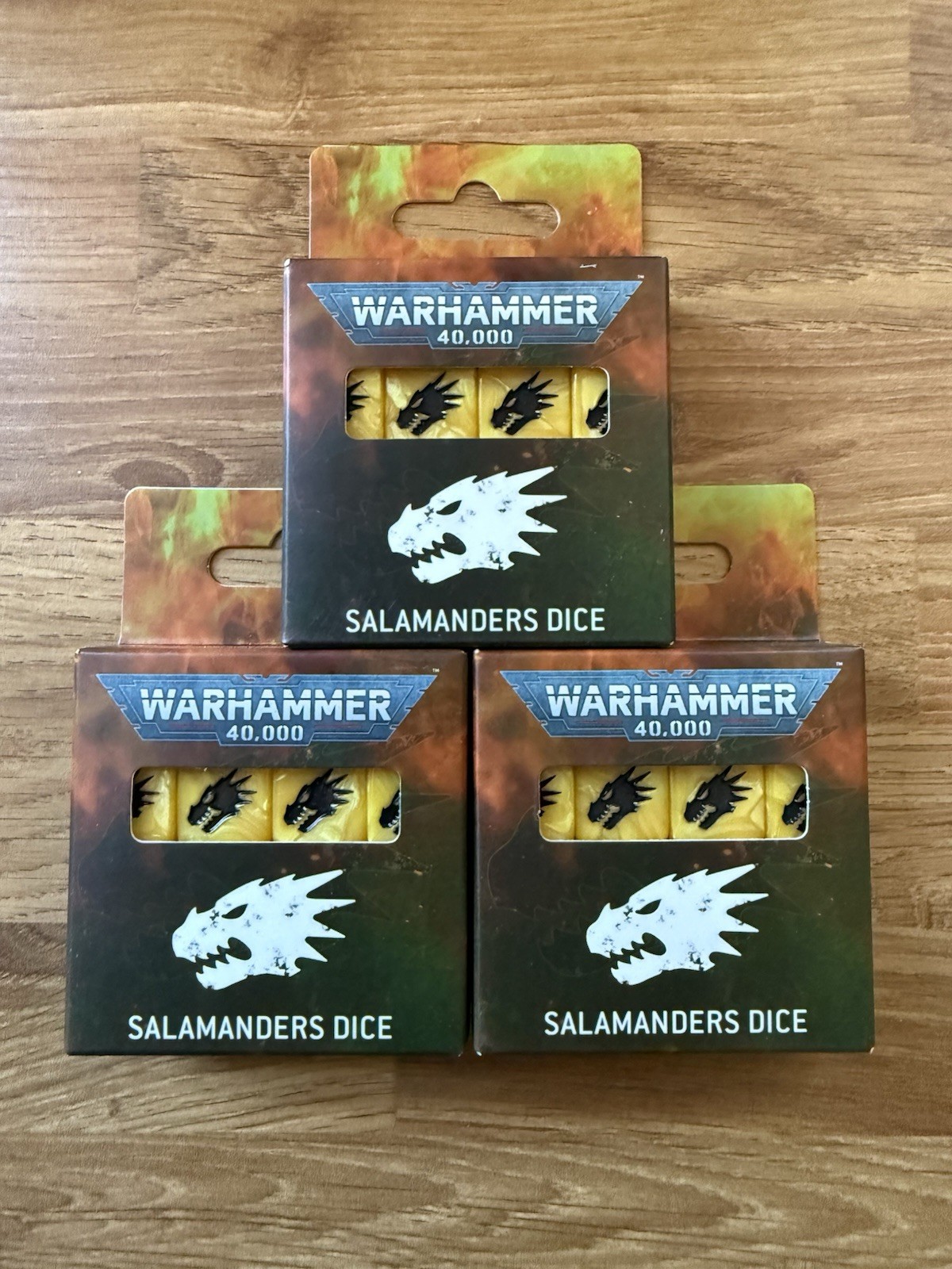 Warhammer 40K Salamanders Dice X 3 Sets | eBay