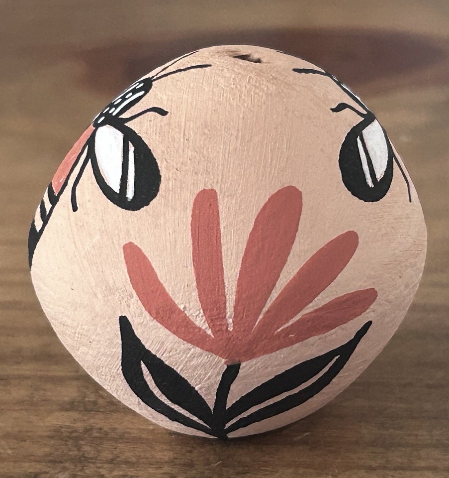 Native American Indian Jemez M Chinana Handmade Painted Clay Seed Pot ...