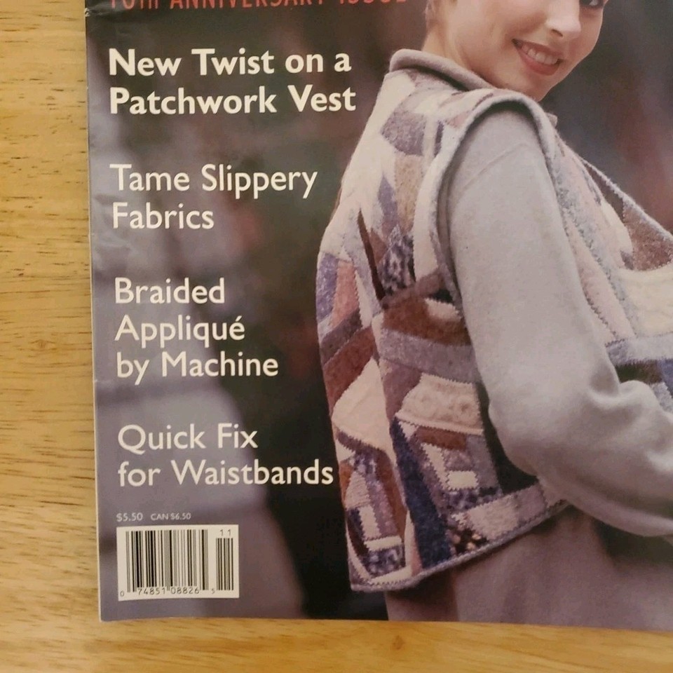 Threads Magazine 10TH Anniversary Issue Fabric Fit Design November 1995 ...