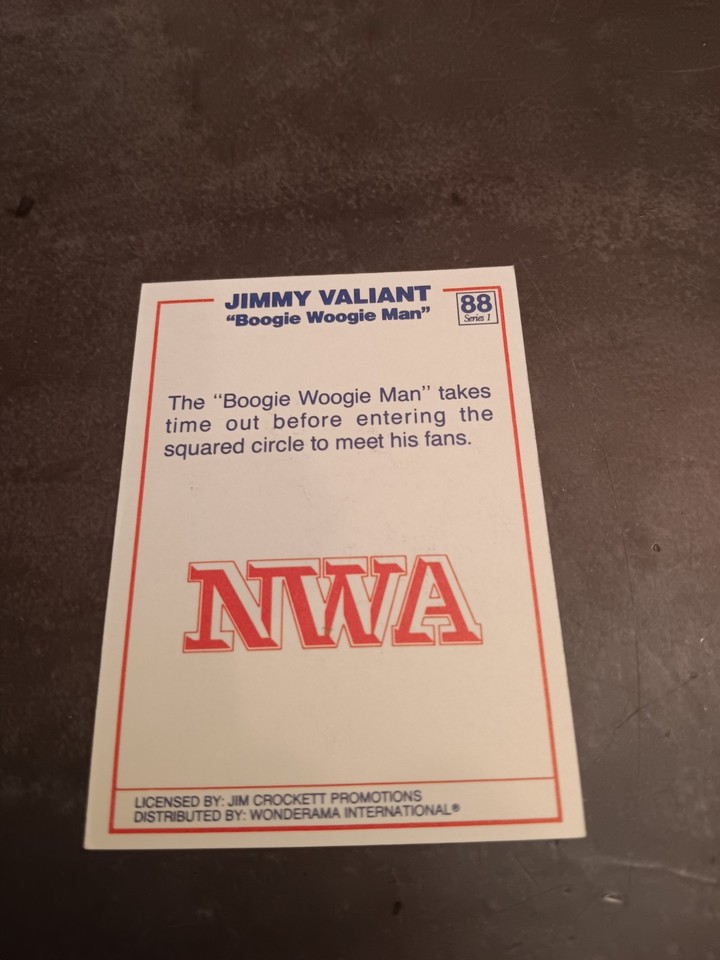 1988 Nwa Wonderama Jimmy Valiant Signed Wrestling Trading Card #88 | eBay
