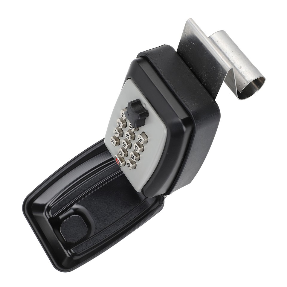 Car Window Key Safe Box Multi-Purpose Push Button Key Lock Box 12 Digit ...