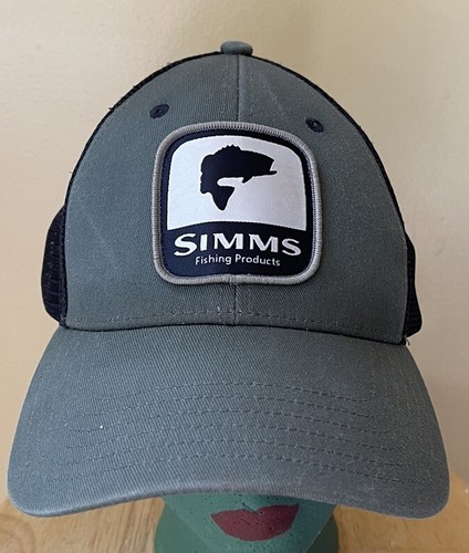 Simms Bass Icon Patch Trucker Mesh Baseball Cap/Hat-Men One Size ...