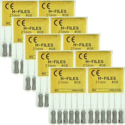 10 Packs Dental H-files 21/25/31mm Endodontic Hand Use Endo Root Canal ...