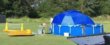 Above The Ground Pool Intex Canopy Umbrellas Shade for Metal Frame ...