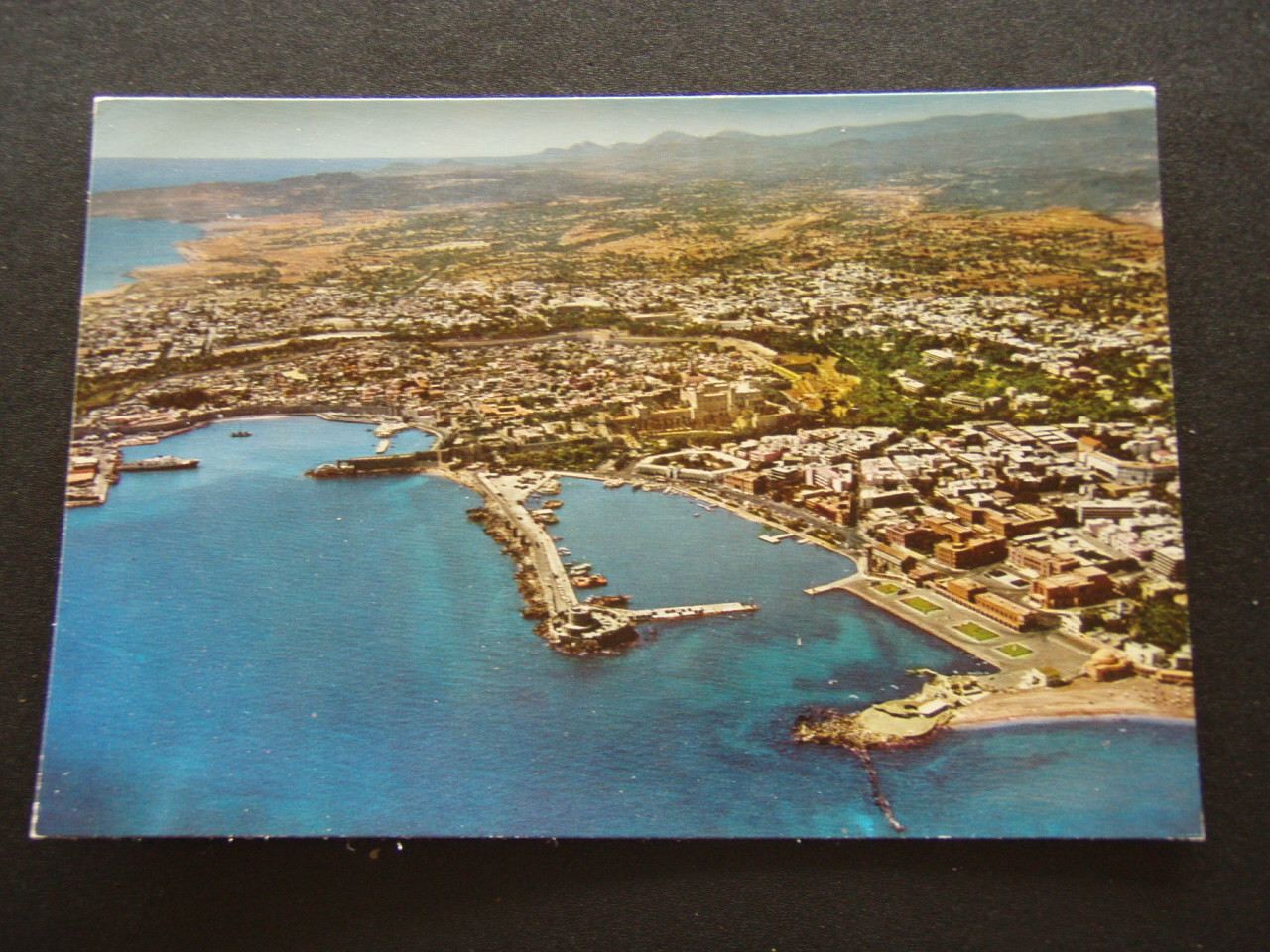 RHODES GENERAL VIEW OF THE TOWN POSTCARD | eBay