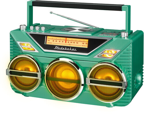Studebaker SB2165TE Avanti Bluetooth Boombox CD/AM-FM Radio/15W ...