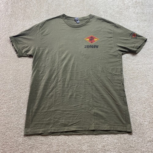 Next Level Apparel Shirt Mens XL Olive Green 2D MAW USMC Marine Corps ...