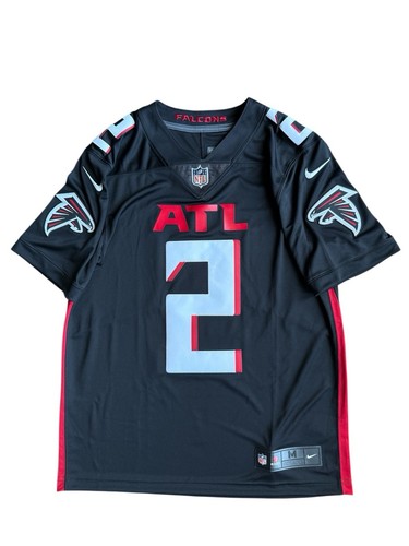 Nike NFL Atlanta Falcons #2 Matt Ryan Medium Jersey Black On Field ...