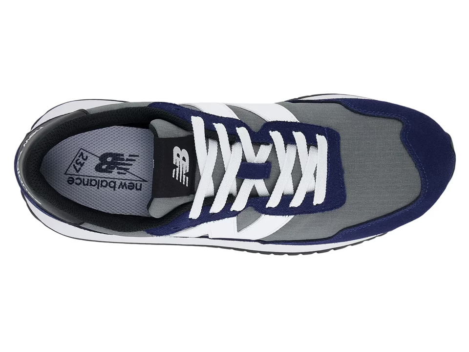 New Balance 237 MS237MCN Gray Suede Lace Up Lifestyle Sneakers Shoes ...