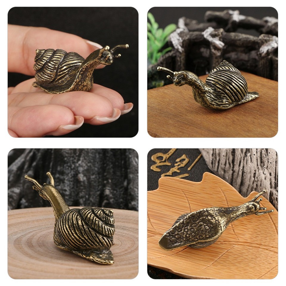 2 Pcs Snail Ornament Garden Statues Decoration Figurine Mini Snails ...
