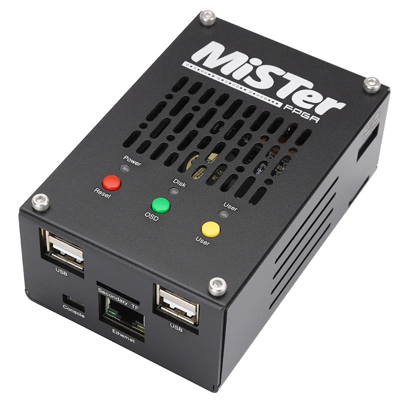 New Mister FPGA Retro Video Game Console With Aluminum Case | eBay